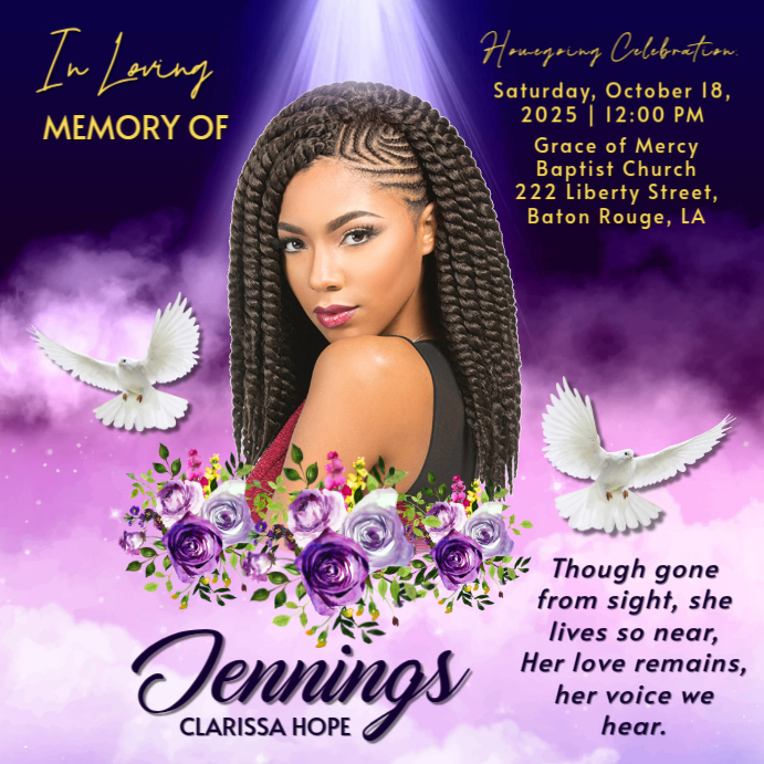 Funeral Flyer Memorial Flyer Template | PosterMyWall