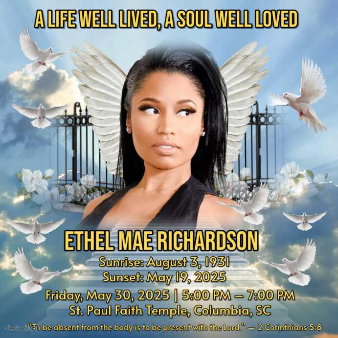 Copy of Funeral Flyer Memorial Flyer | PosterMyWall