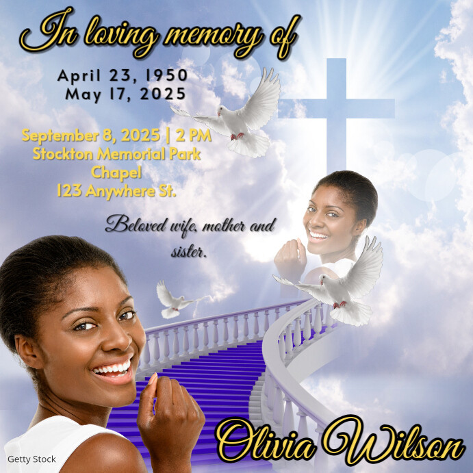 Funeral Flyer Memorial Flyer Template | PosterMyWall
