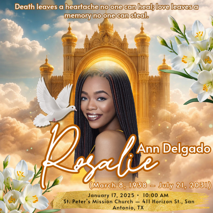 Funeral Flyer Memorial Flyer Template | PosterMyWall