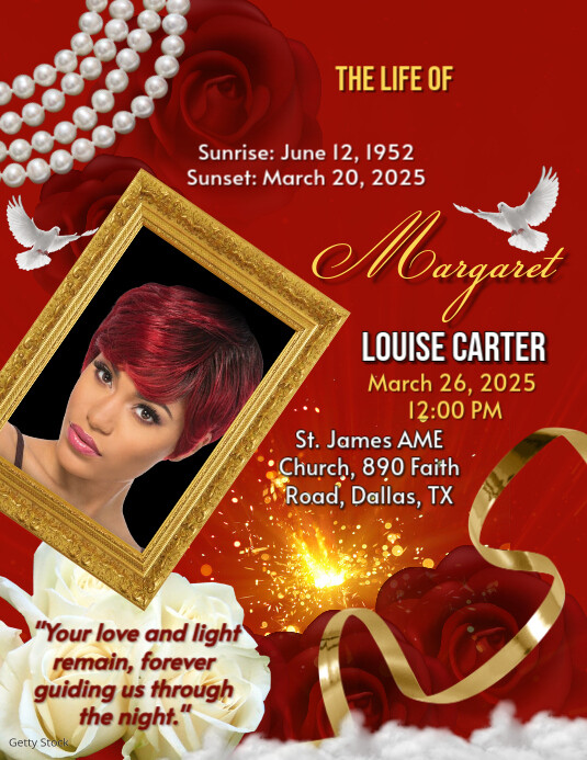 Funeral Flyer Memorial Flyer Template | PosterMyWall