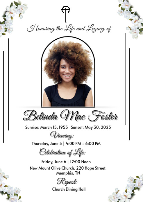 Funeral Flyer Memorial Flyer Template | PosterMyWall