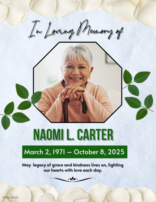 Funeral Flyer Memorial Flyer Template | PosterMyWall