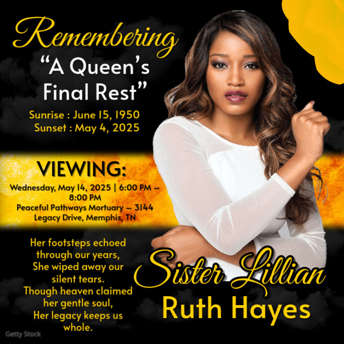 Funeral Flyer Memorial Flyer Template | PosterMyWall