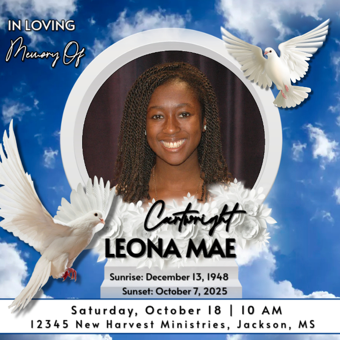 Copy of Funeral Flyer Memorial Flyer | PosterMyWall