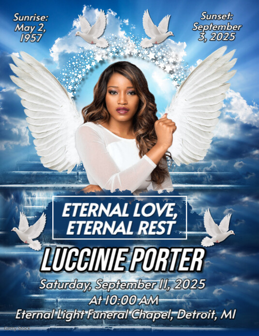Modèle Funeral Flyer Memorial Flyer Stairway to Heaven Christian ...