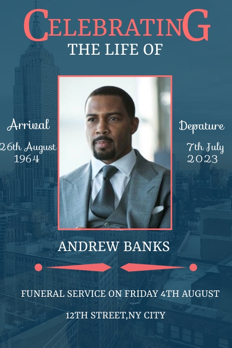 Funeral flyers Template | PosterMyWall