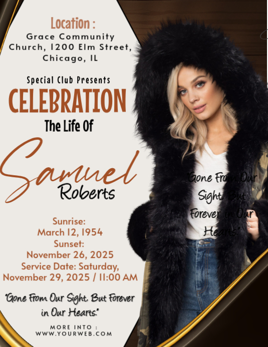 funeral flyers Template | PosterMyWall