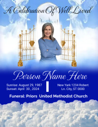 funeral flyers Template | PosterMyWall
