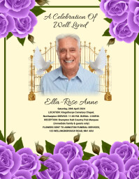 funeral flyers Template | PosterMyWall