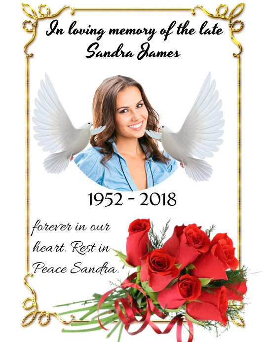 Plantilla de funeral frame banner | PosterMyWall