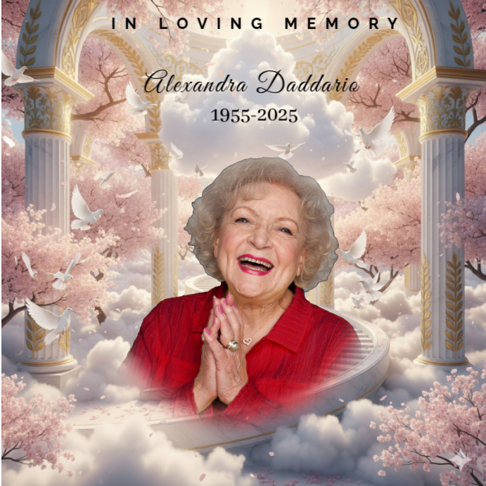 Copy of Funeral Heavenly Soft Pink Floral Sky Doves Background ...