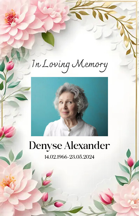 Funeral Invitation Card Template (4) | PosterMyWall