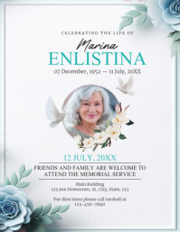 Funeral Invitation Flyer Template | PosterMyWall
