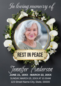 Funeral Invitation Template | PosterMyWall