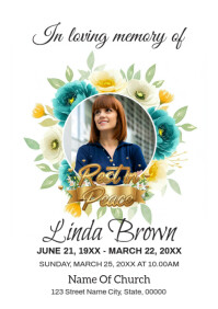 Funeral Invitation Flyer Template | PosterMyWall