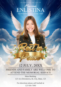 Funeral Invitation Flyer Template | PosterMyWall