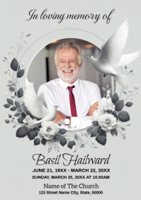 Funeral Invitation Flyer Template | PosterMyWall