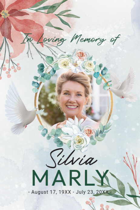 Funeral Invitation Poster Template | PosterMyWall