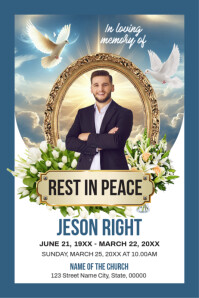 Funeral Invitation Template | PosterMyWall