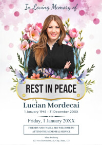 Funeral Invitation Template | PosterMyWall