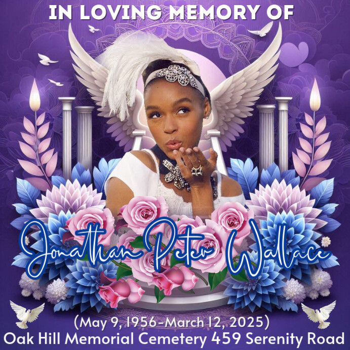 Funeral Memorial Announcement Flyer Template | PosterMyWall