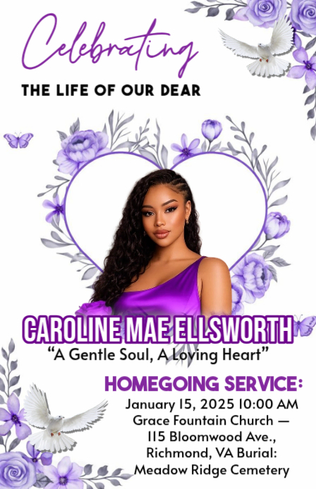 Funeral Memorial Rest In Heaven Flyer Template | PosterMyWall