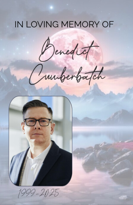 Funeral natural background card template | PosterMyWall