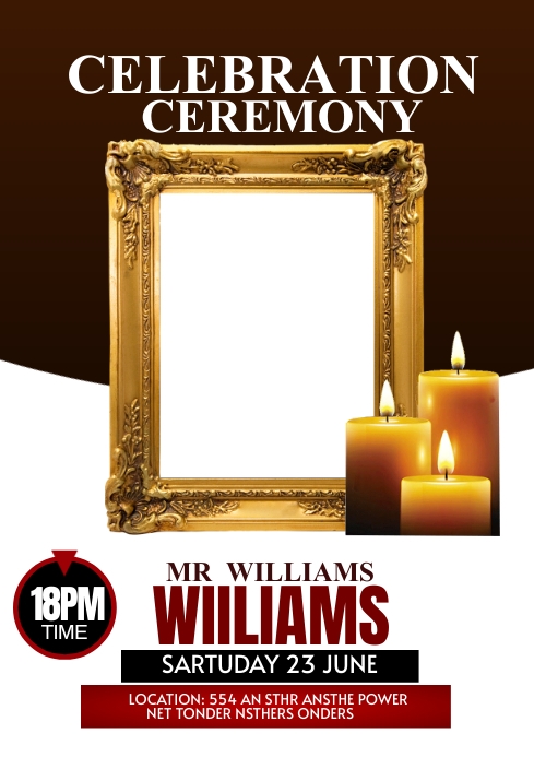 funeral notice Template | PosterMyWall