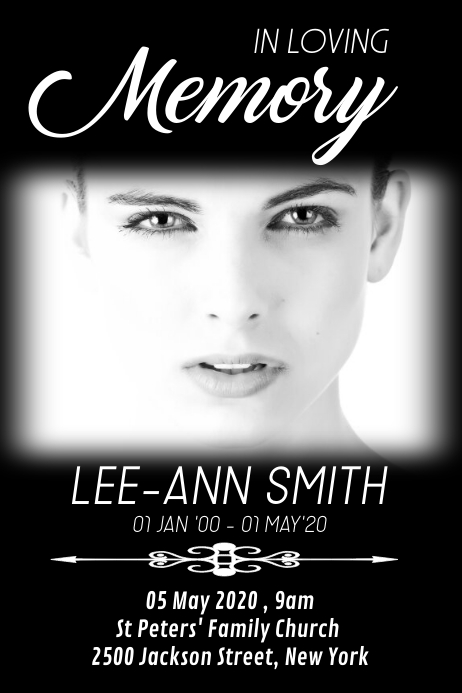 Funeral Notice13 Template | PosterMyWall