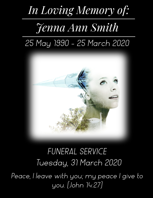 Funeral Notice4 Template | PosterMyWall