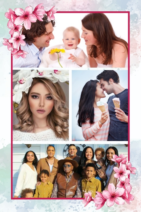 Funeral Photo Collage Template | PosterMyWall