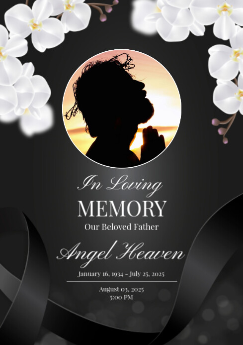 Funeral Poster Template | PosterMyWall