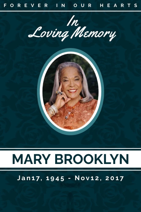 Funeral poster design Template | PosterMyWall