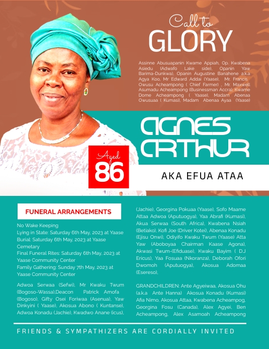 Funeral Poster Design Template | PosterMyWall