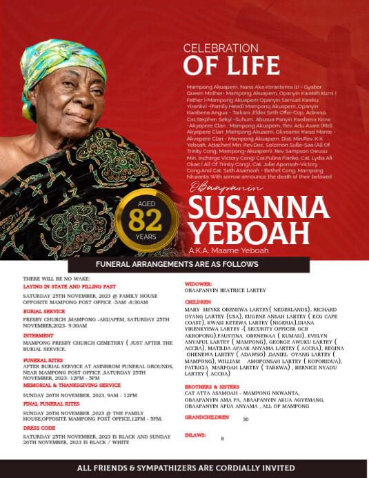 FUNERAL POSTER Template | PosterMyWall