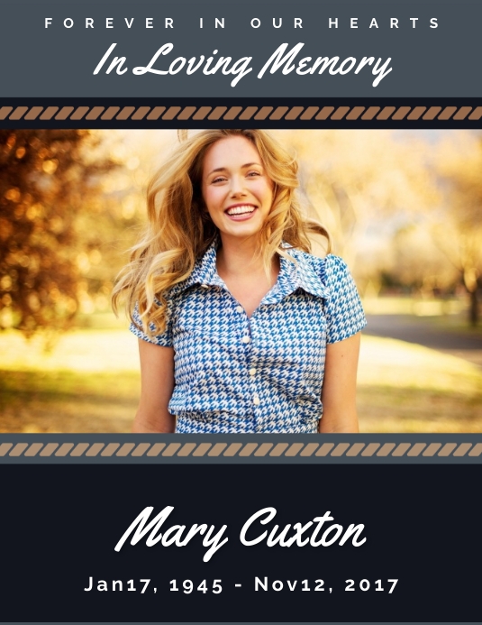 Copy of Funeral poster | PosterMyWall