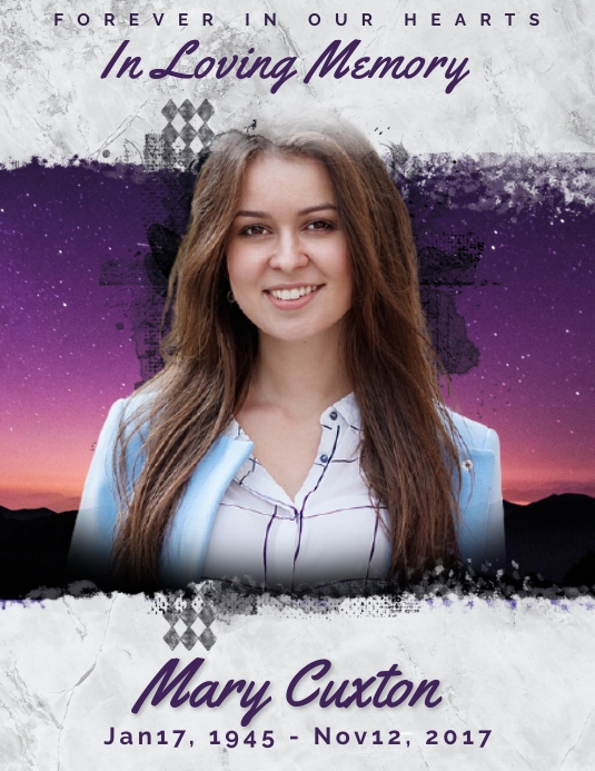 Modèle Affiche Funéraire | PosterMyWall