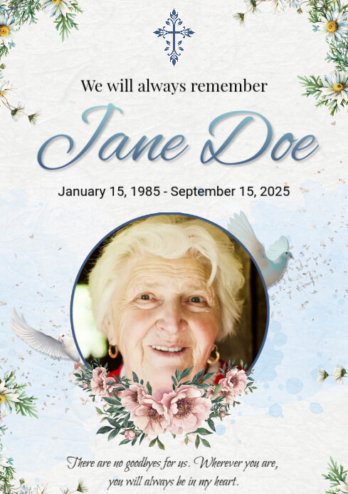 Copy of Funeral Poster | PosterMyWall