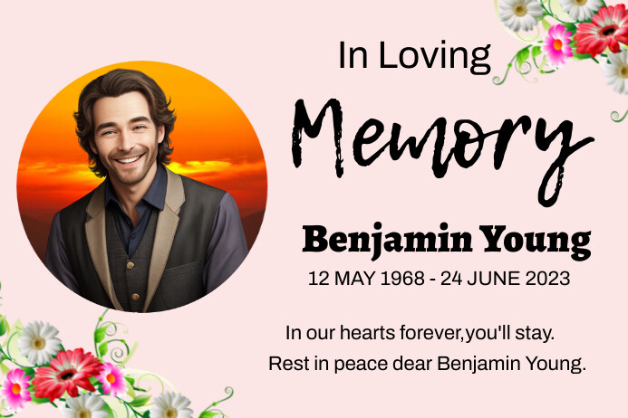 funeral poster Template | PosterMyWall