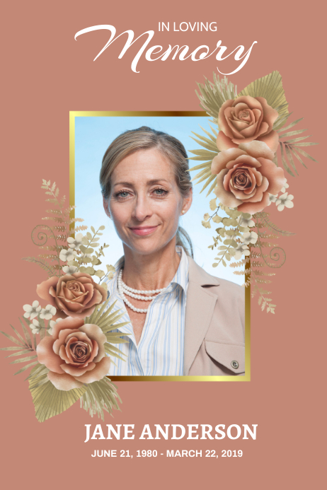 Funeral poster welcome sign Template | PosterMyWall