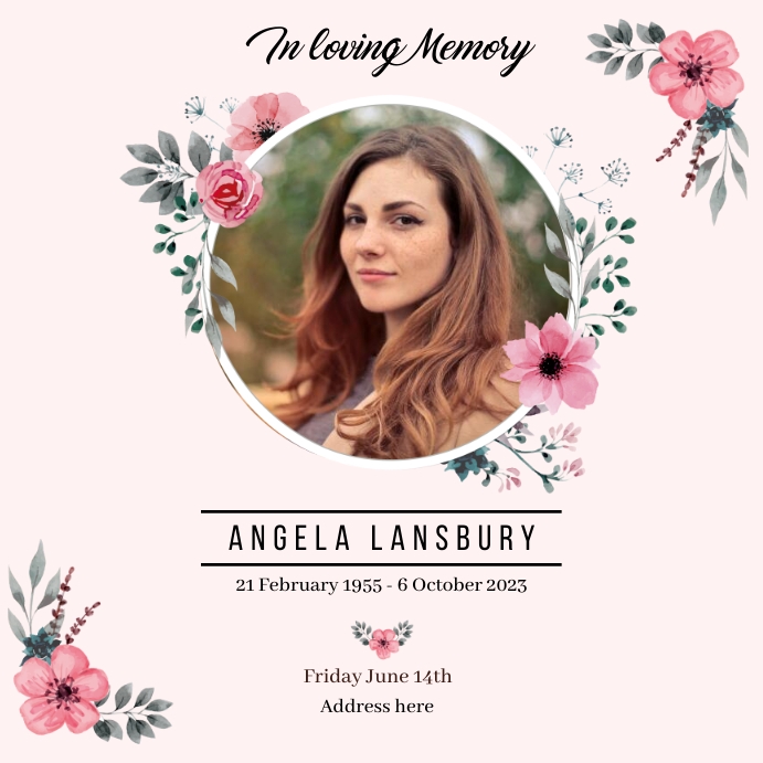 Funeral Program Announcement instagram post ( Template | PosterMyWall