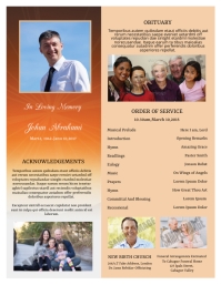 Funeral Program Card Template | PosterMyWall