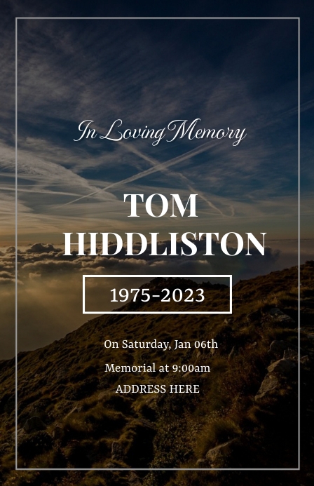 Plantilla de Funeral Program card Template greene (2) | PosterMyWall