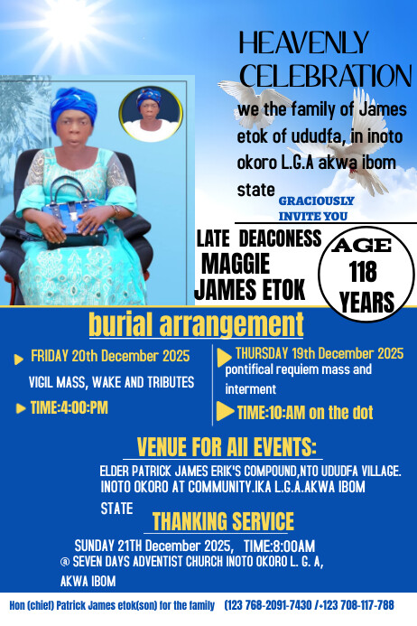 Funeral program flyer Template | PosterMyWall