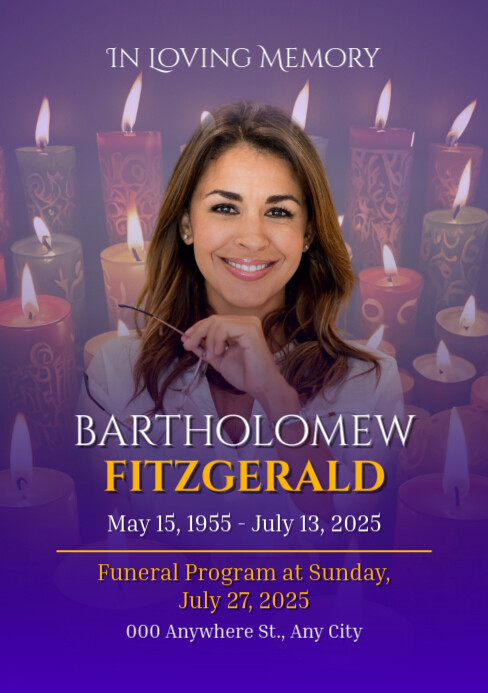 Copy of Funeral Program Invitation | PosterMyWall