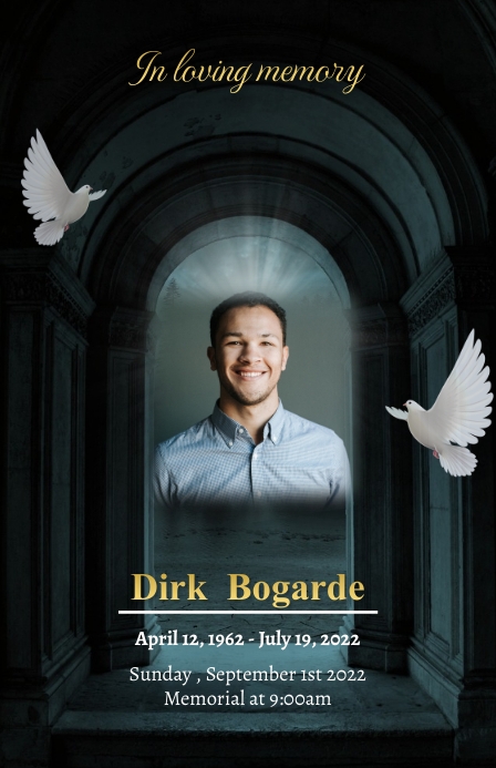 Funeral Program Template card heaven sky(1) | PosterMyWall