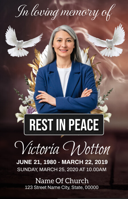 Funeral Program Template | PosterMyWall