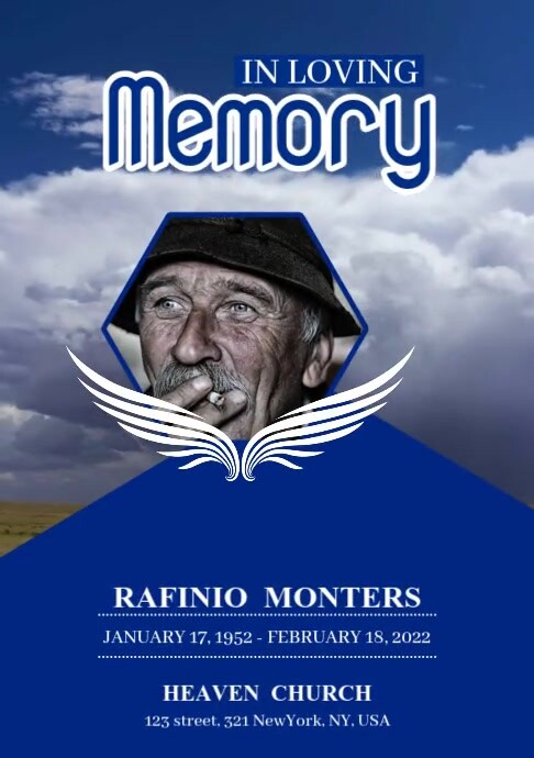 Funeral Program Template | PosterMyWall