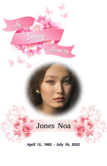 Funeral Program Template floral frame (1) | PosterMyWall